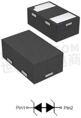 【产品】DFN1006-2L封装的双向TVS二极管ESDLC3V3LA，具有低钳位电压和85W峰值脉