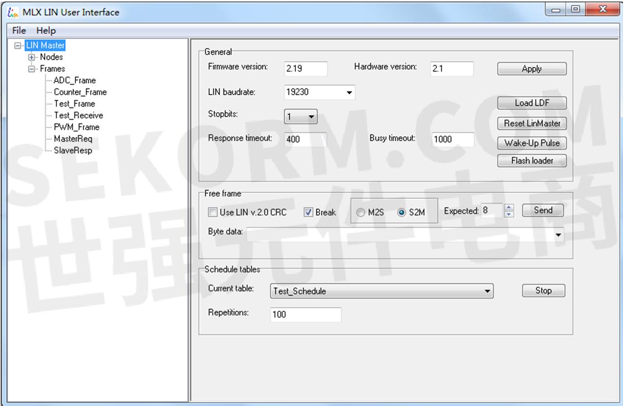 【经验】电机驱动芯MLX813如何使用MLX LIN User Interface连续自动的发送LI