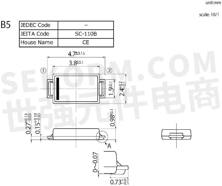 【产品】600W/26A的车规级TVS管ST06-18CE，采用SC-110B封装