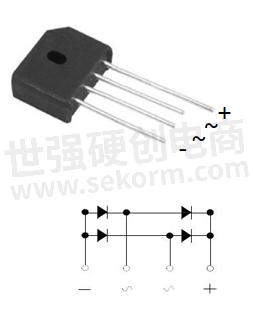 【产品】桥式整流器 KBU8005~KBU810，平均整流输出电流为8A