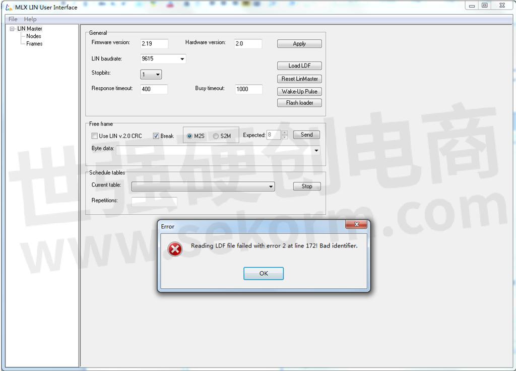 【经验】Melexis氛围灯驱动芯片如何用MLX LIN User Interface解决LDF文件