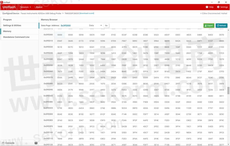 【经验】如何通过CCS或Uniflash导出Flash数据？