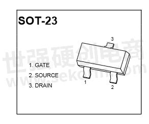 【产品】漏源电压为20V的N沟道增强型功率MOSFET SI2300，采用SOT-23封装