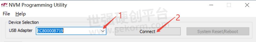 使用调试器和NVM Programming Utility软件烧录SI4010固件的方法